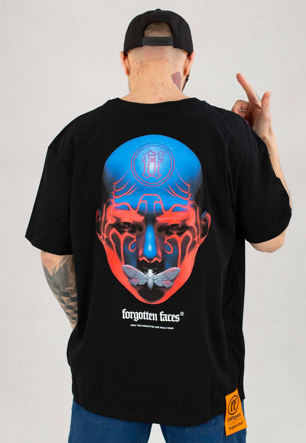 T-shirt Forgotten Faces Moth Muzzle czarny - MEMBRANA.PL
