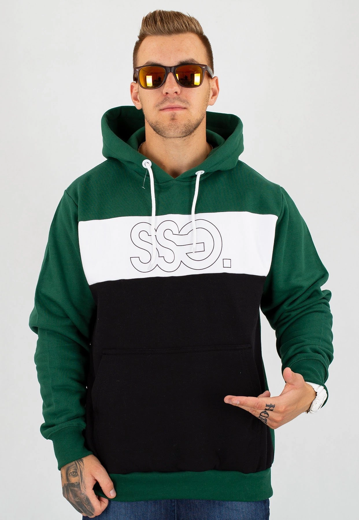 Bluza SSG Triple Outline zielono czarna - MEMBRANA.PL
