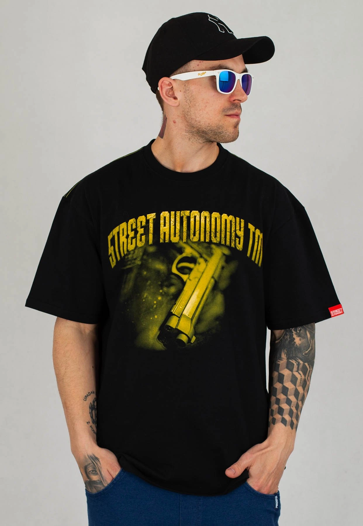 T-shirt Street Autonomy M.A.F.I.A czarno złoty - MEMBRANA.PL