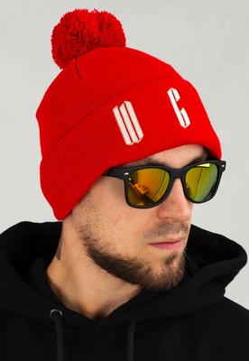 Czapka Zimowa Chada WGW z Odpinanym Pomponem czerwona - MEMBRANA.PL