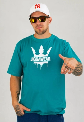 T-shirt Jigga Wear Painted Logo turkusowy - MEMBRANA.PL