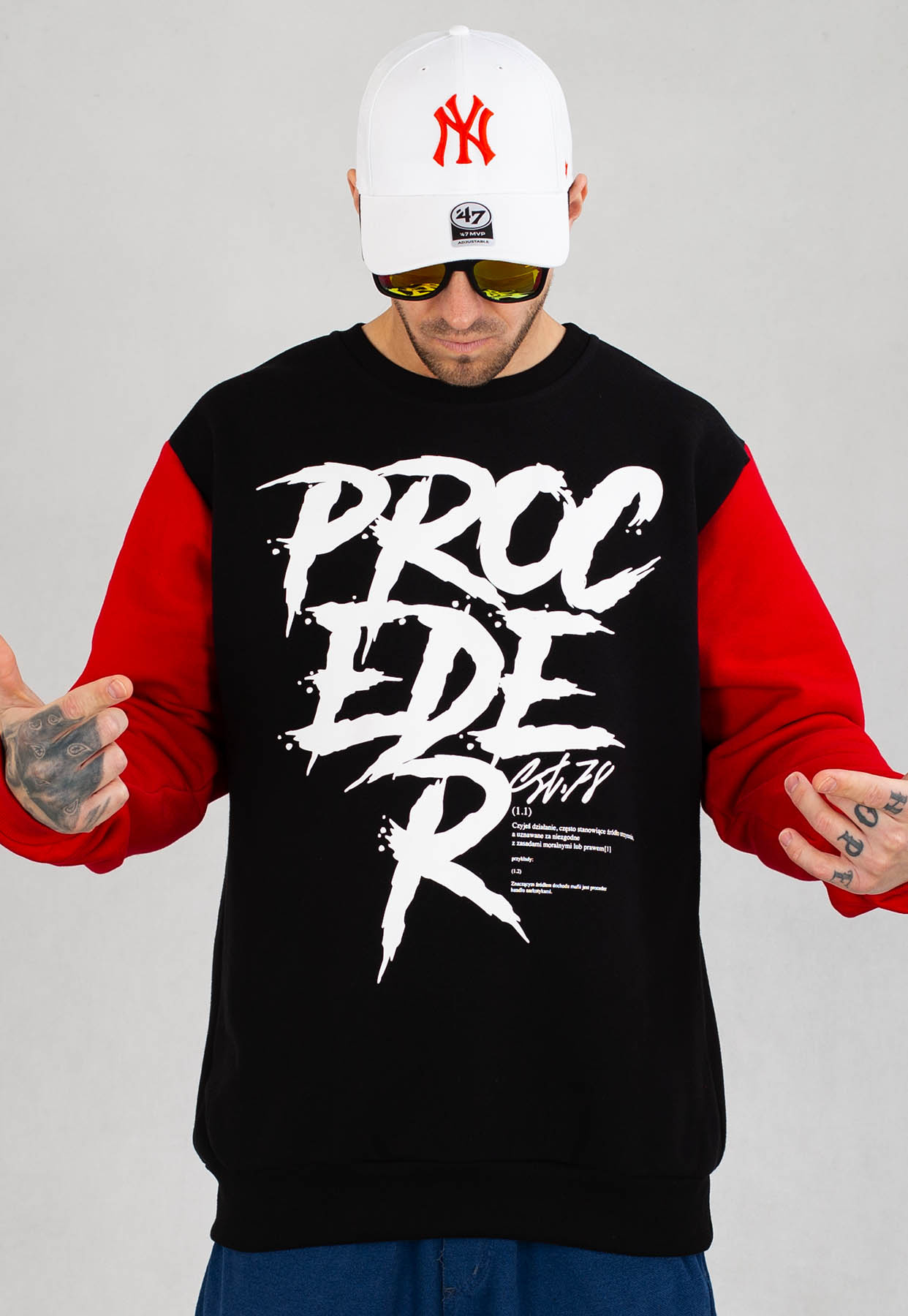 Bluza Chada Proceder czarno czerwona