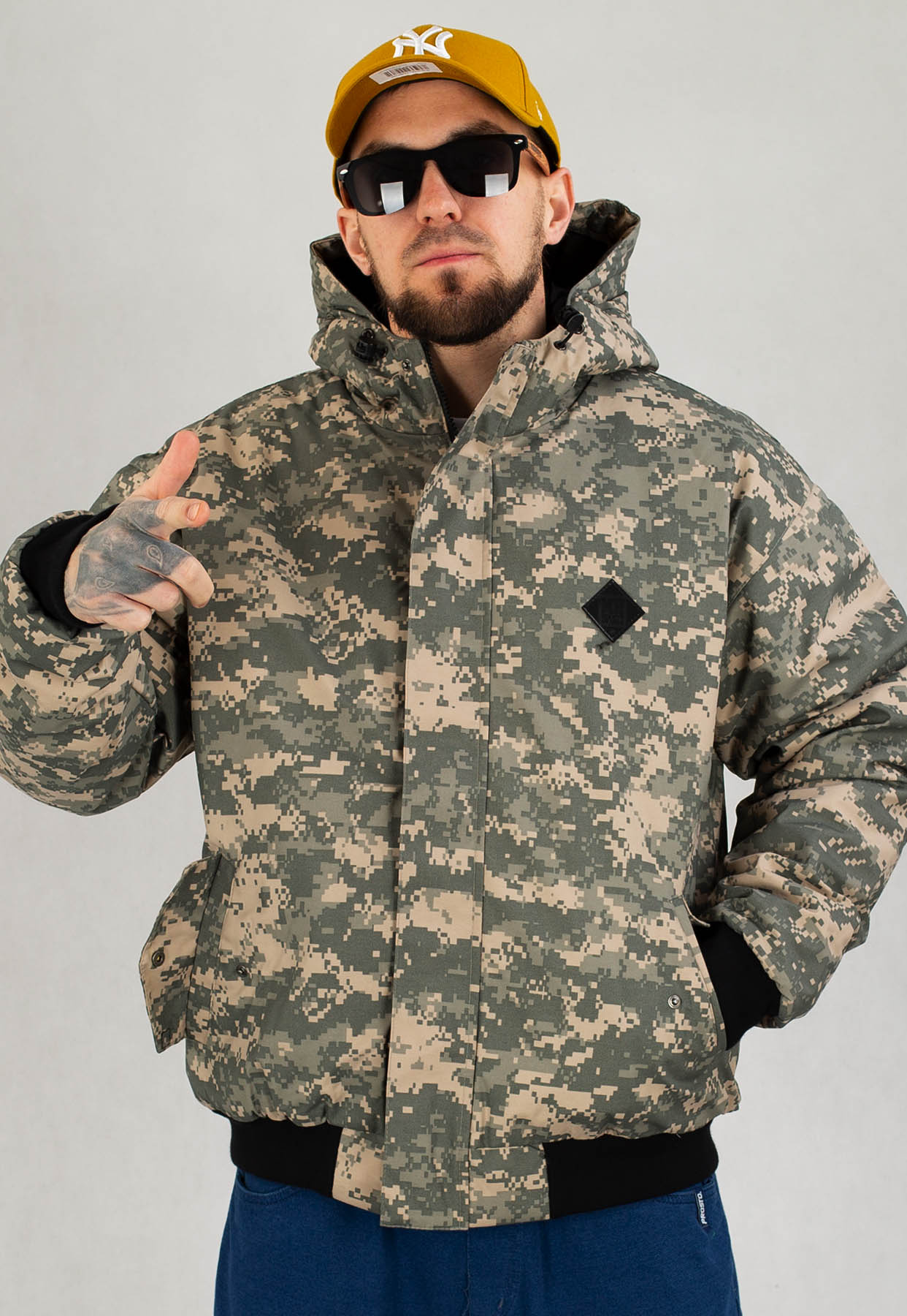 Kurtka Metoda Zimowa Skórka pixel - MEMBRANA.PL