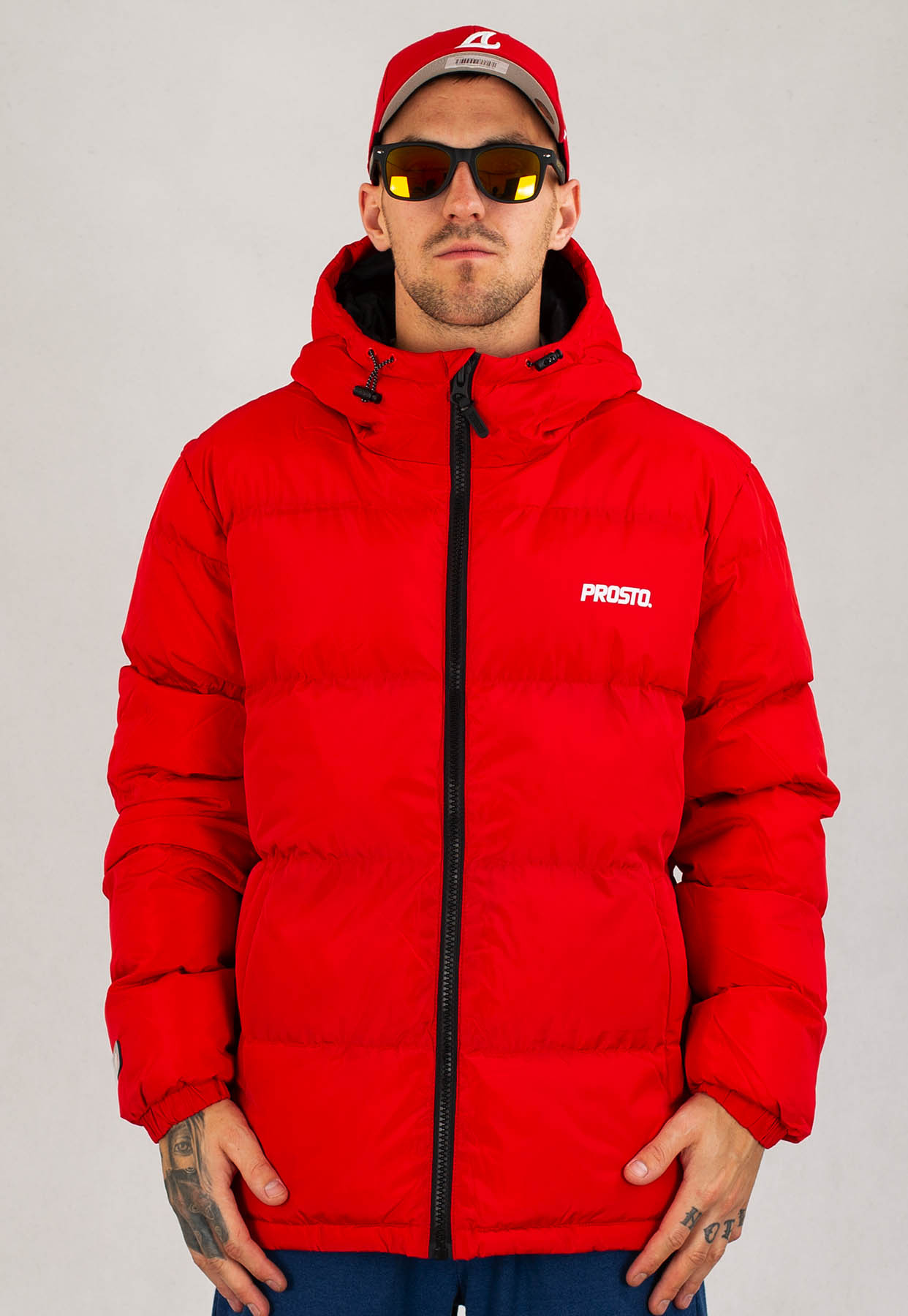 Kurtka Prosto Winter Adament 2022 czerwona - MEMBRANA.PL