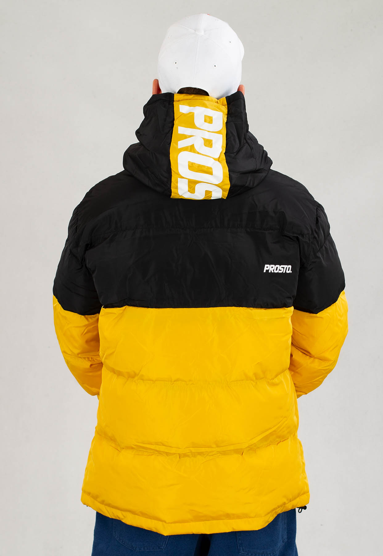 Kurtka Prosto Winter Adament Split czarno żółta - MEMBRANA.PL