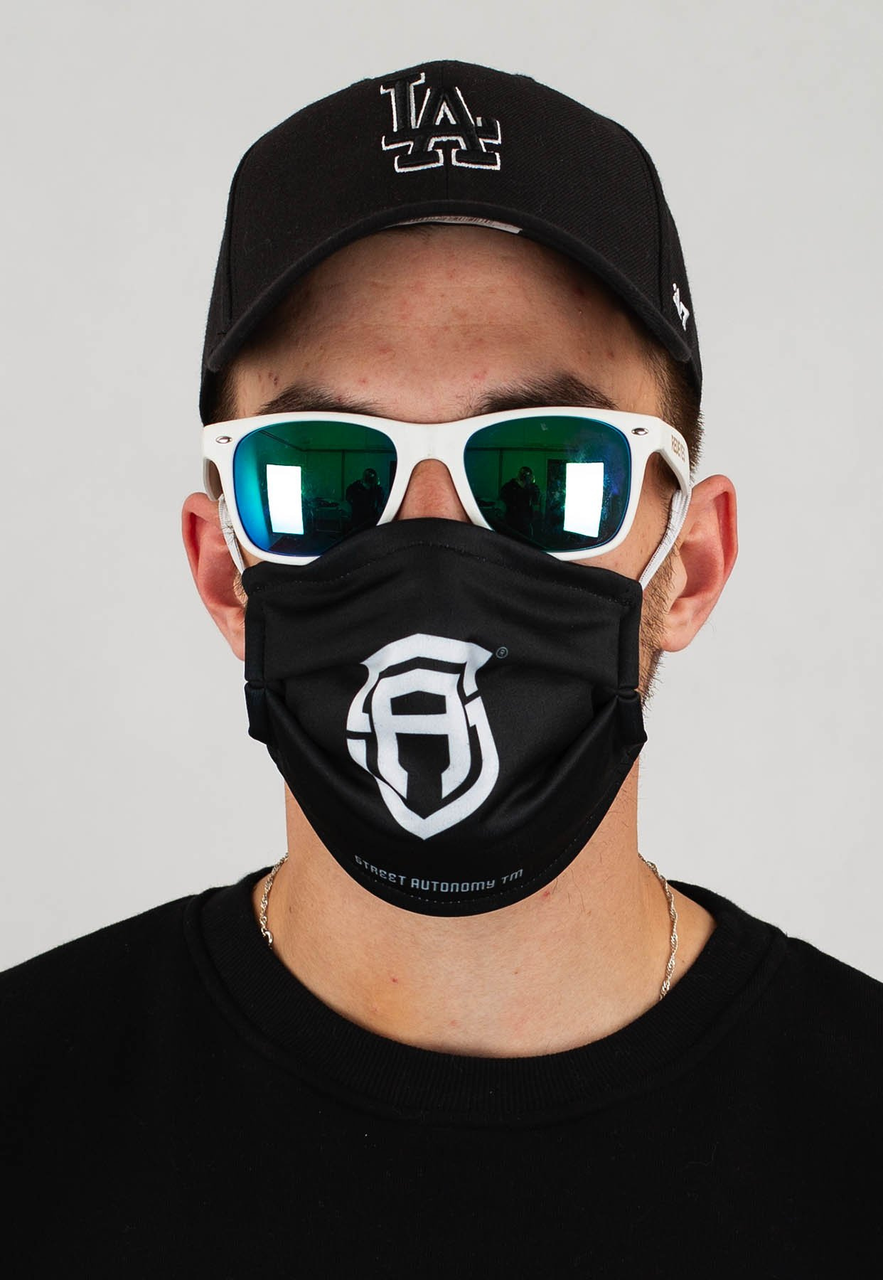 Maska Street Autonomy Face Small Logo czarna - MEMBRANA.PL